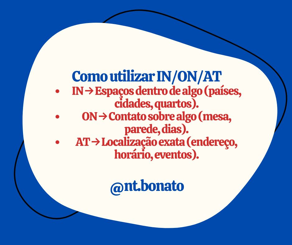 In, On e At em Inglês: Como Usar Corretamente? | nbenglish